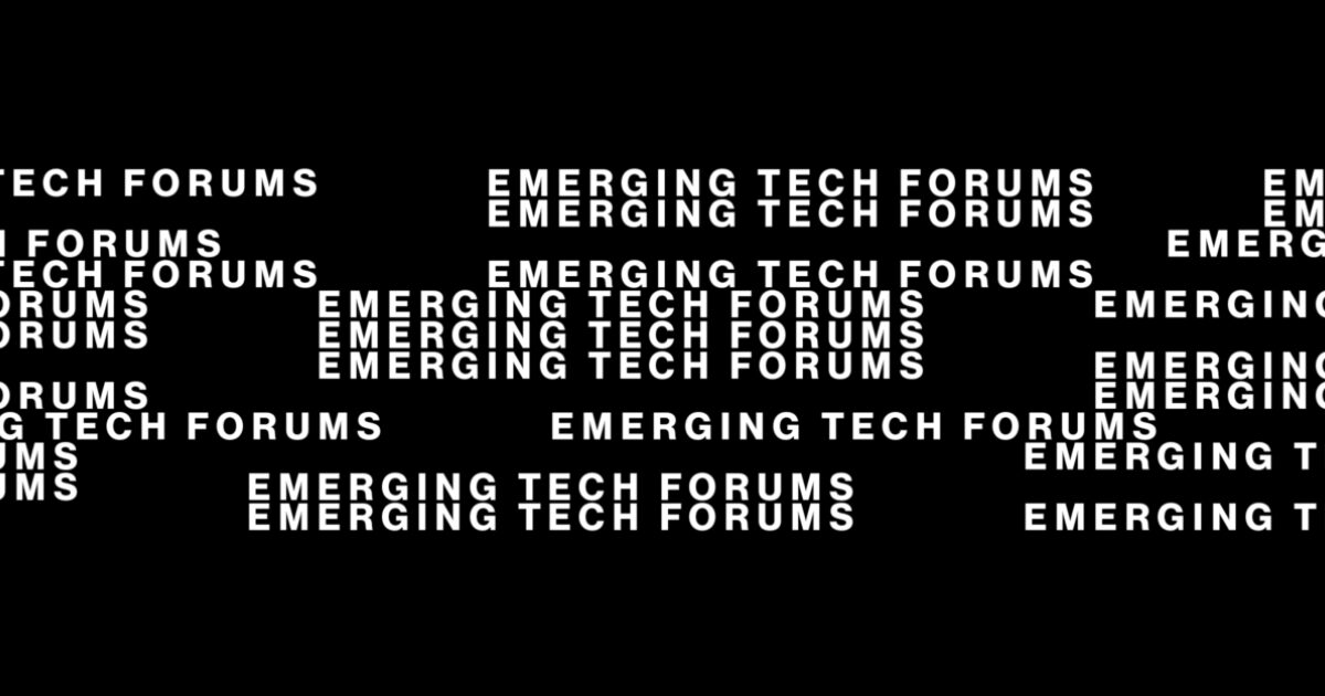 Emerging Tech Forums | MIT Museum