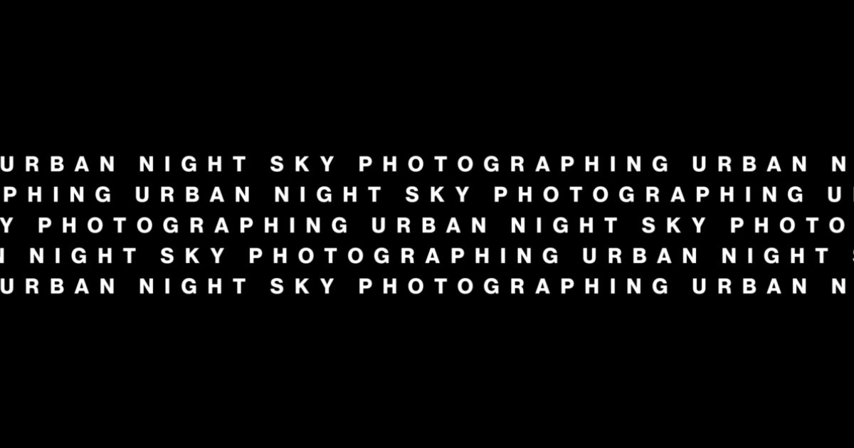 Photographing the Urban Night Sky | MIT Museum